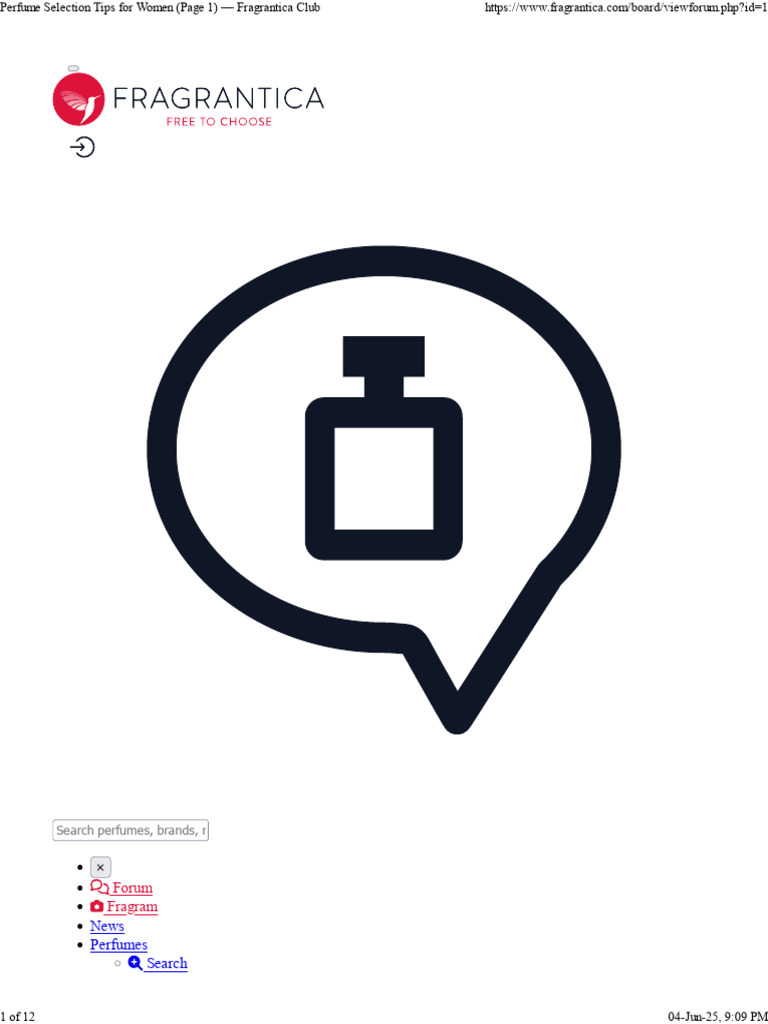 Perfume Selection Tips For Women (Page 1) - Fragrantica Club | PDF ...