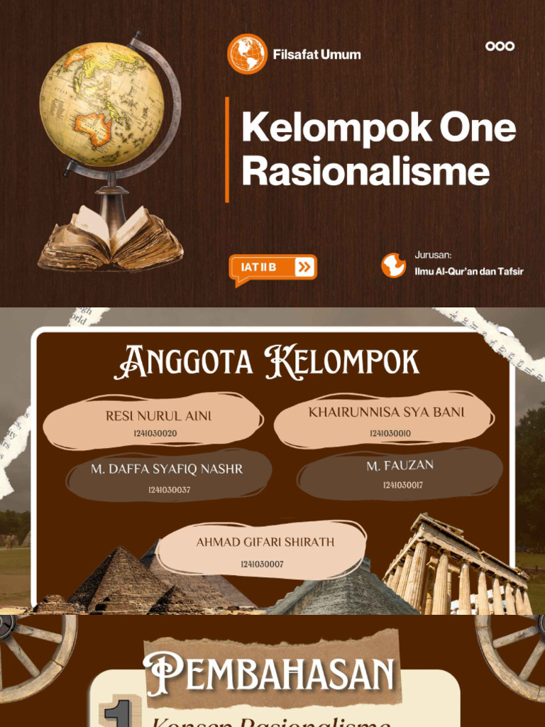 Kelompok 1 Filsafat Umum (Rasionalisme) | PDF