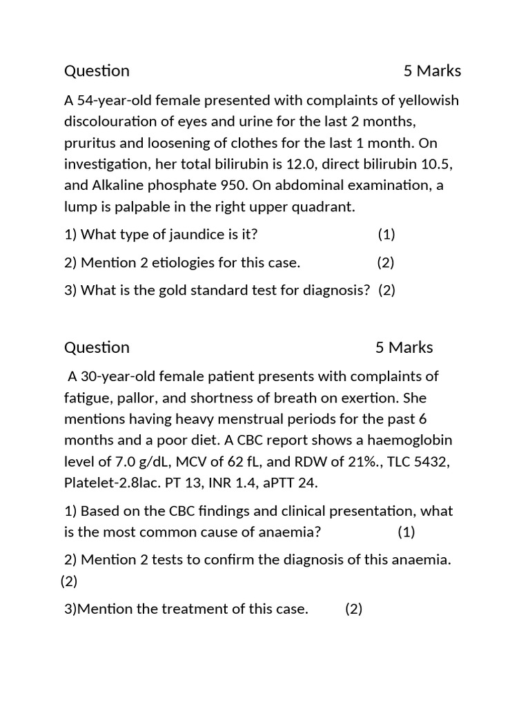 Spotting For Sessional Exam | PDF | Medical Specialties | Clinical Medicine