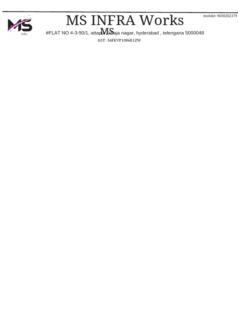 NOTE PAD Ms Infra Works | PDF