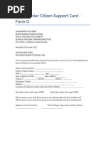 Senior Citizen Application Form | PDF | Authentication | Government And Personhood
