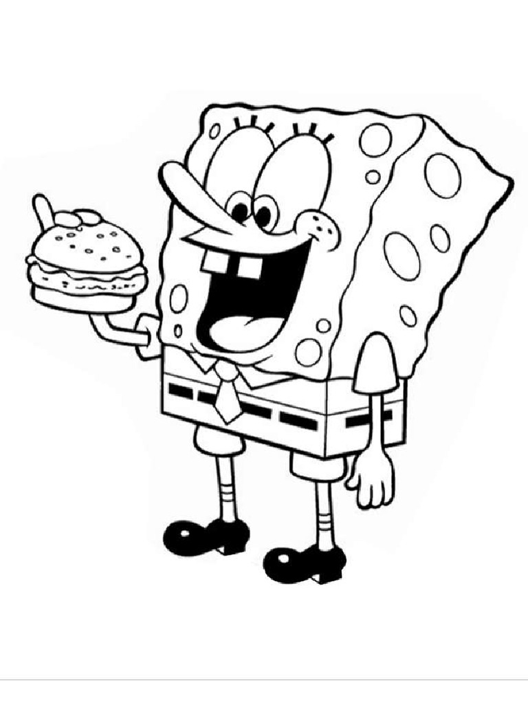 Spongebob To Print - SpongeBob Kids Coloring Pages | PDF