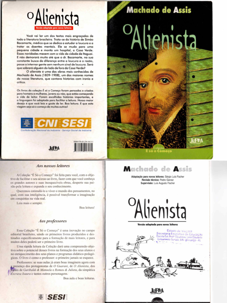 Livro O Alienista Machado de Assis | PDF
