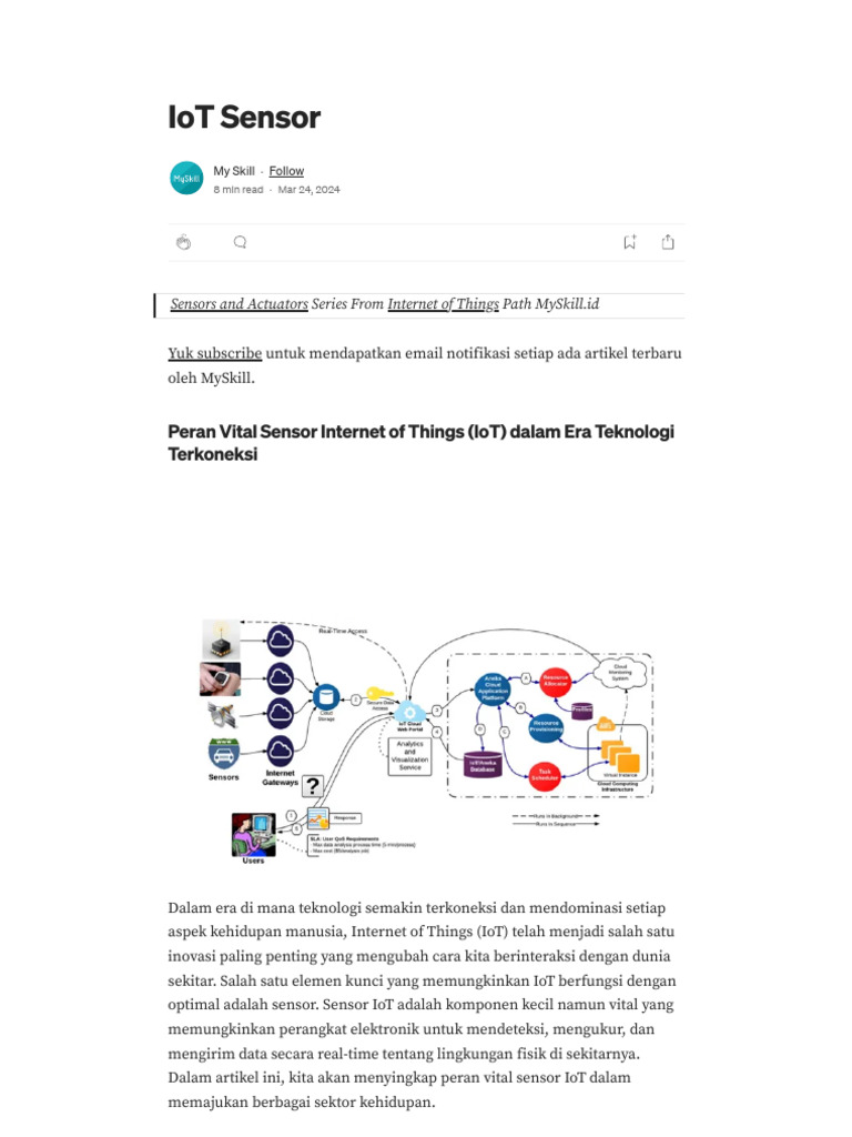 IoT Sensor. Sensors and Actuators | PDF