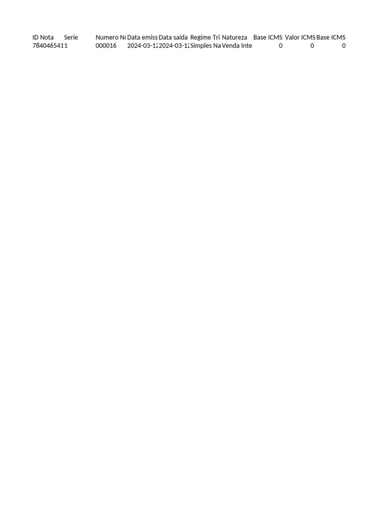 Planilha - NF - 2024 03 20 15 40 12 | PDF