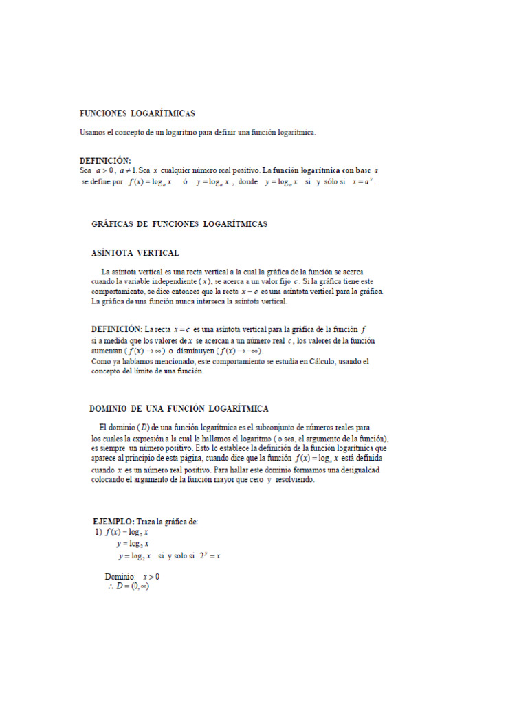 TP Funcion Logaritmica | PDF