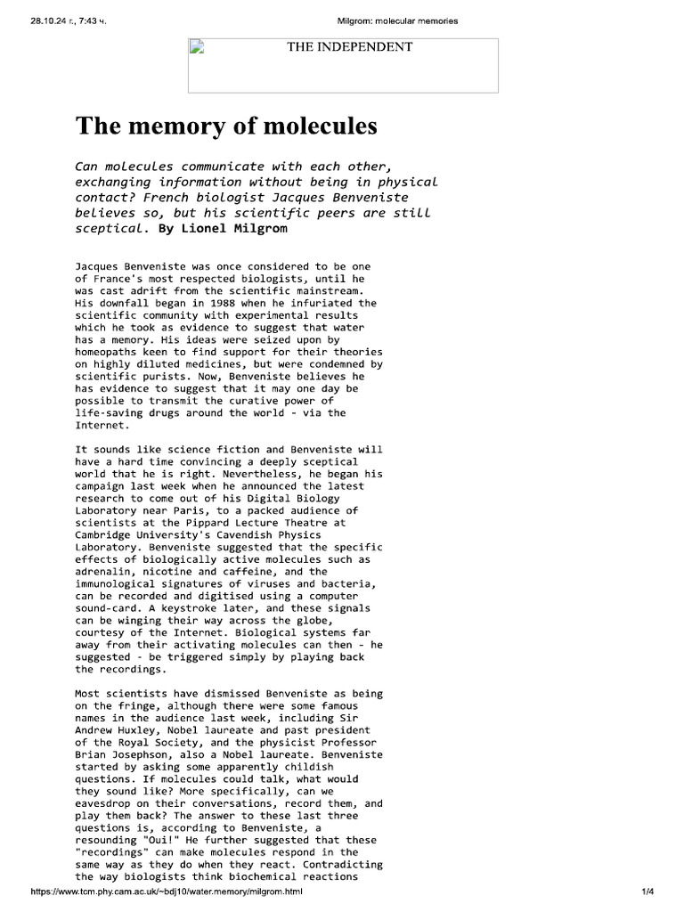 Molec Memory | PDF