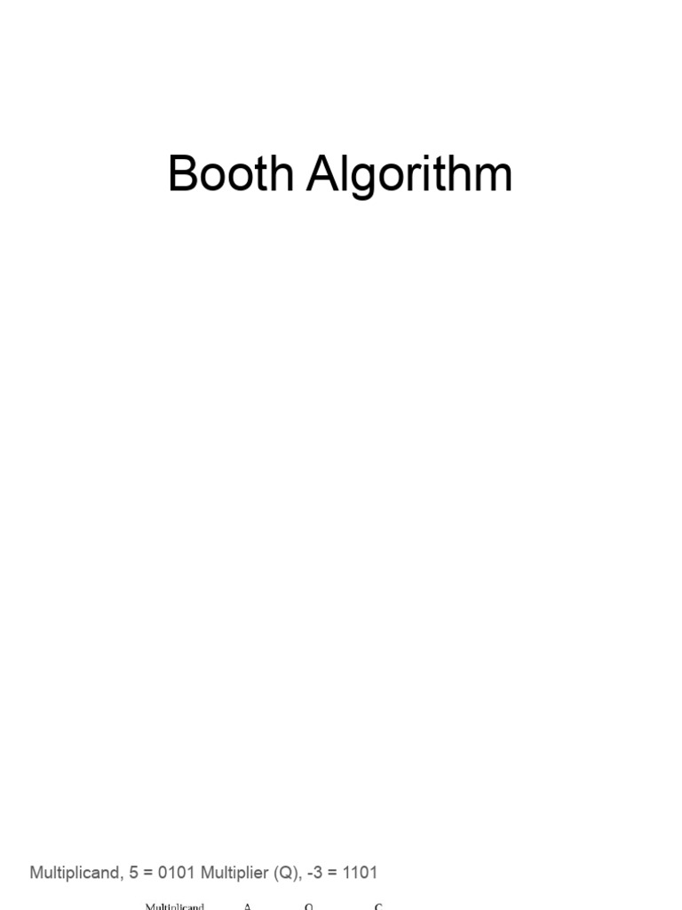 Booth Algorithm - 250422 - 151316 - 250505 - 002437 | PDF