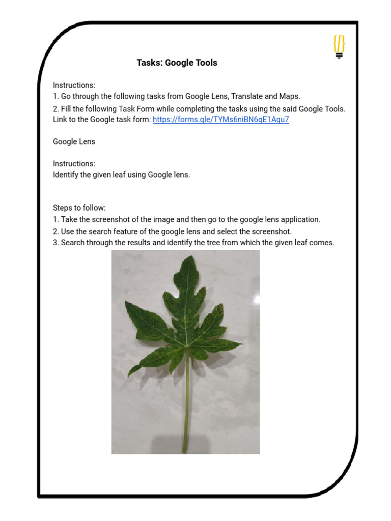 Student's Google Tools Task - 2024 | PDF