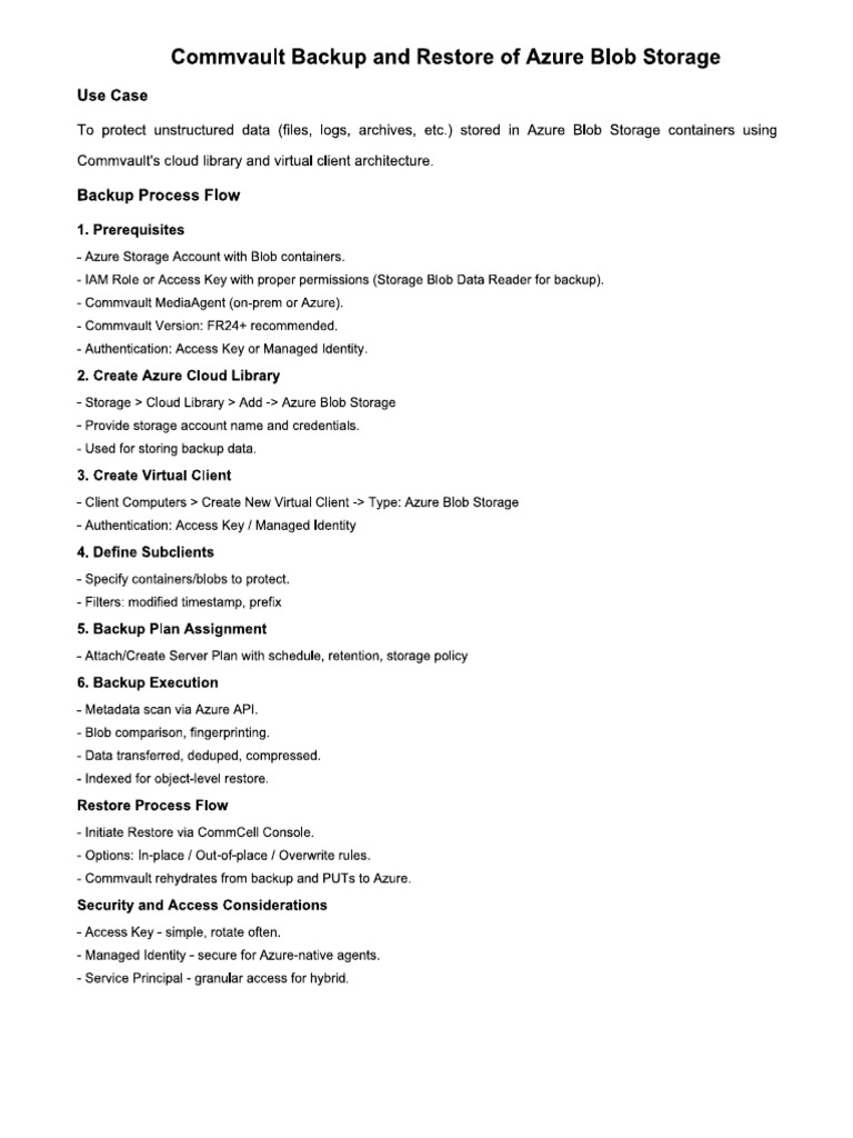 Commvault Azure Backup Guide3 | PDF