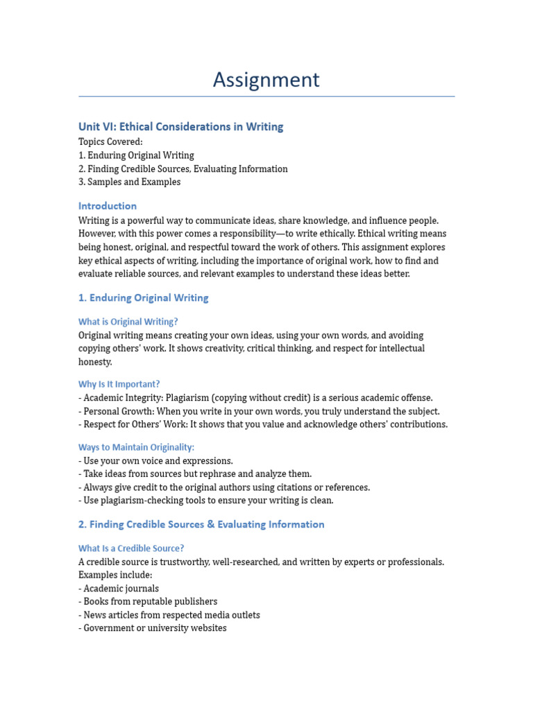 Ethical Writing in Academia | PDF | Plagiarism | Cognition