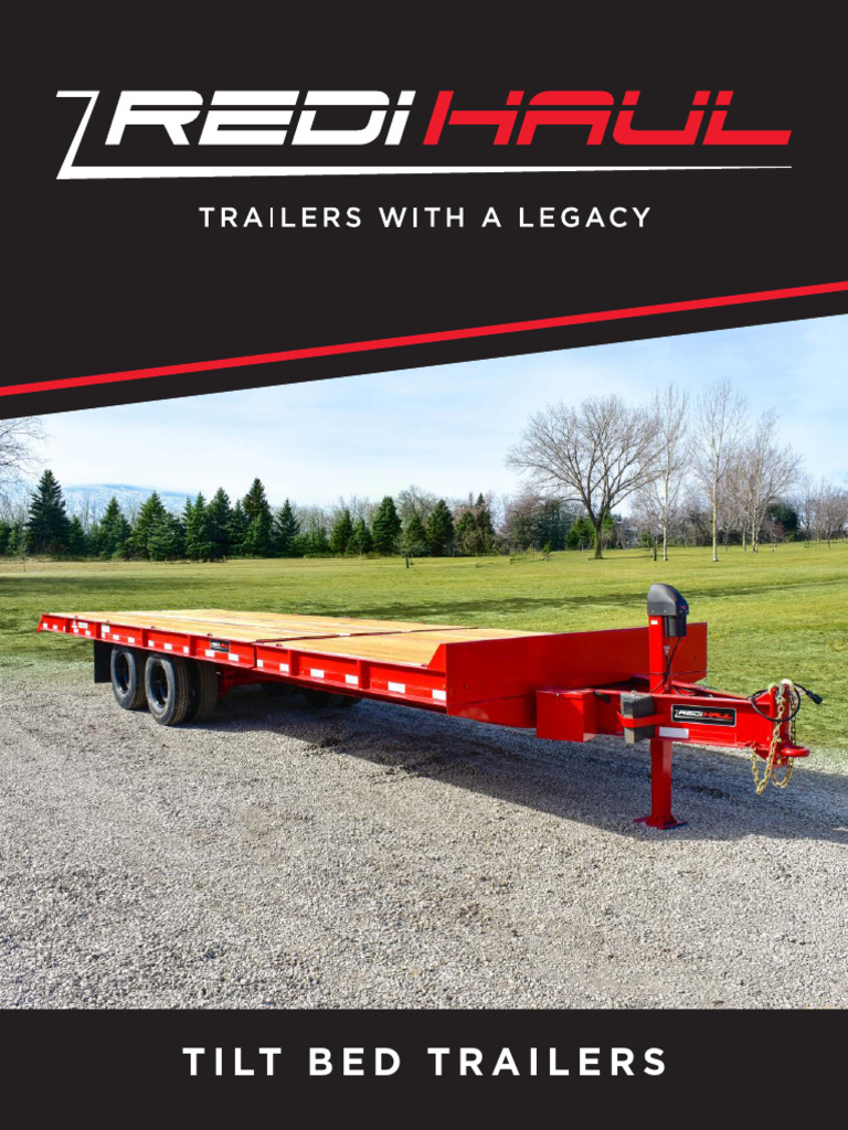 Tilt Bed Trailer Brochure DIGITAL | PDF | Trailer (Vehicle) | Semi ...