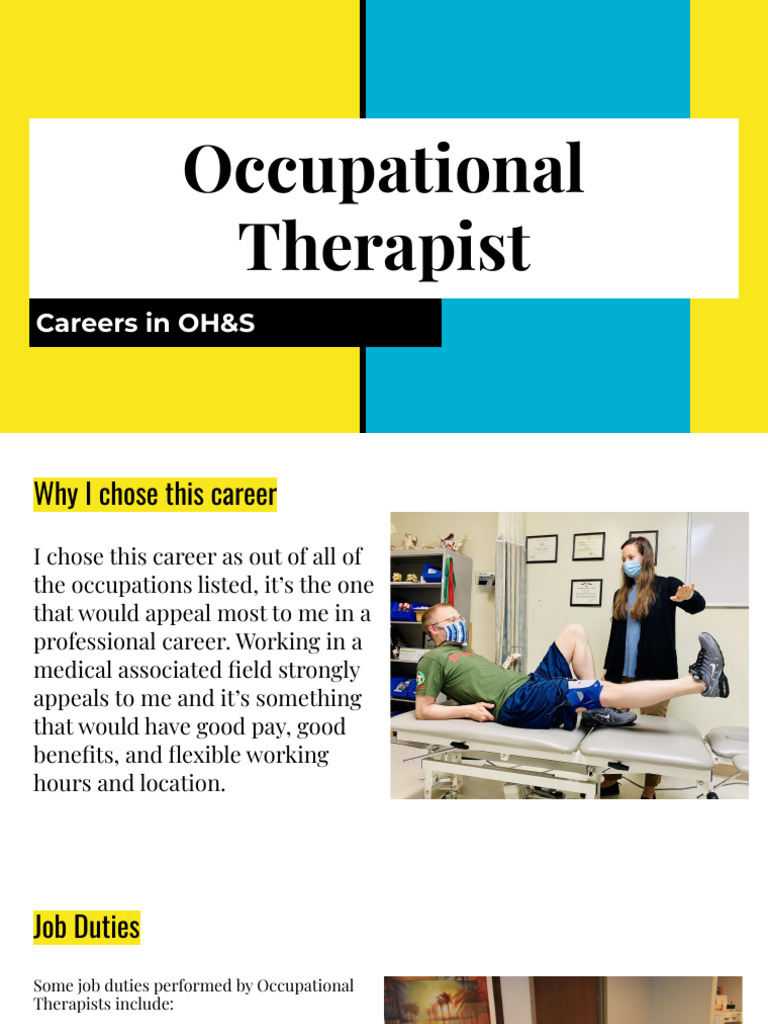 Occupational Therapy Career Overview | PDF | Occupational Therapy ...