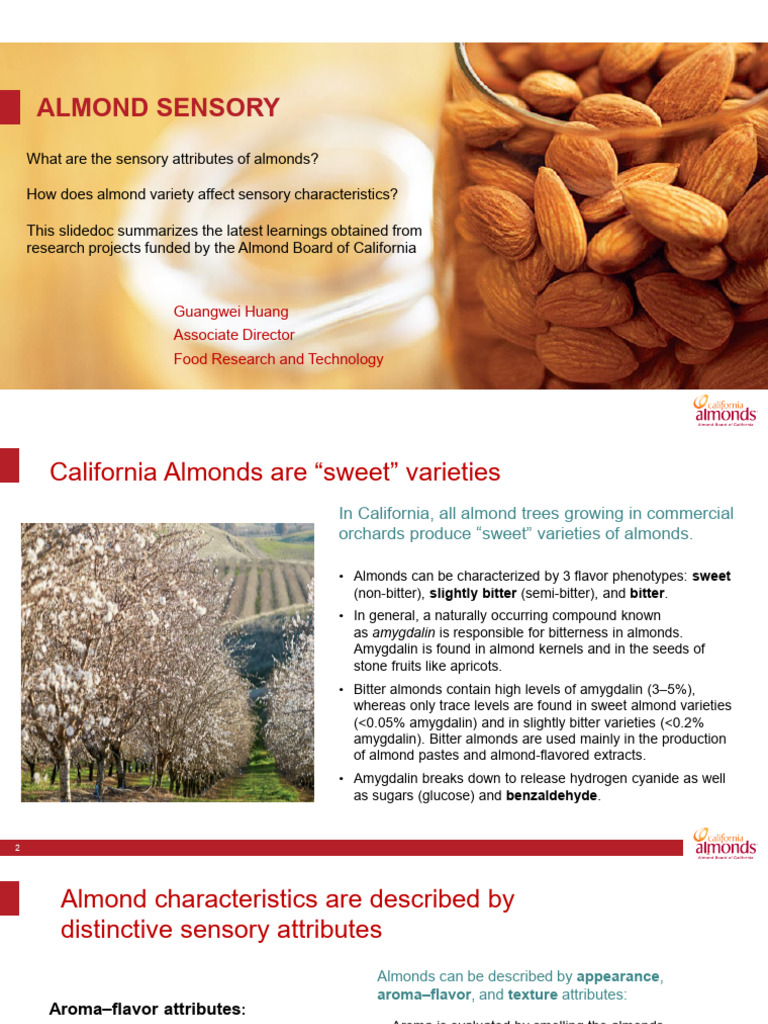 Almond Sensory Reading Slides | PDF | Almond | Apricot