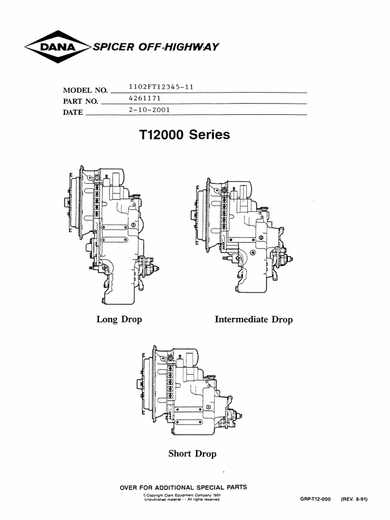 CLARK T120345-11(4261171) T12000 | PDF