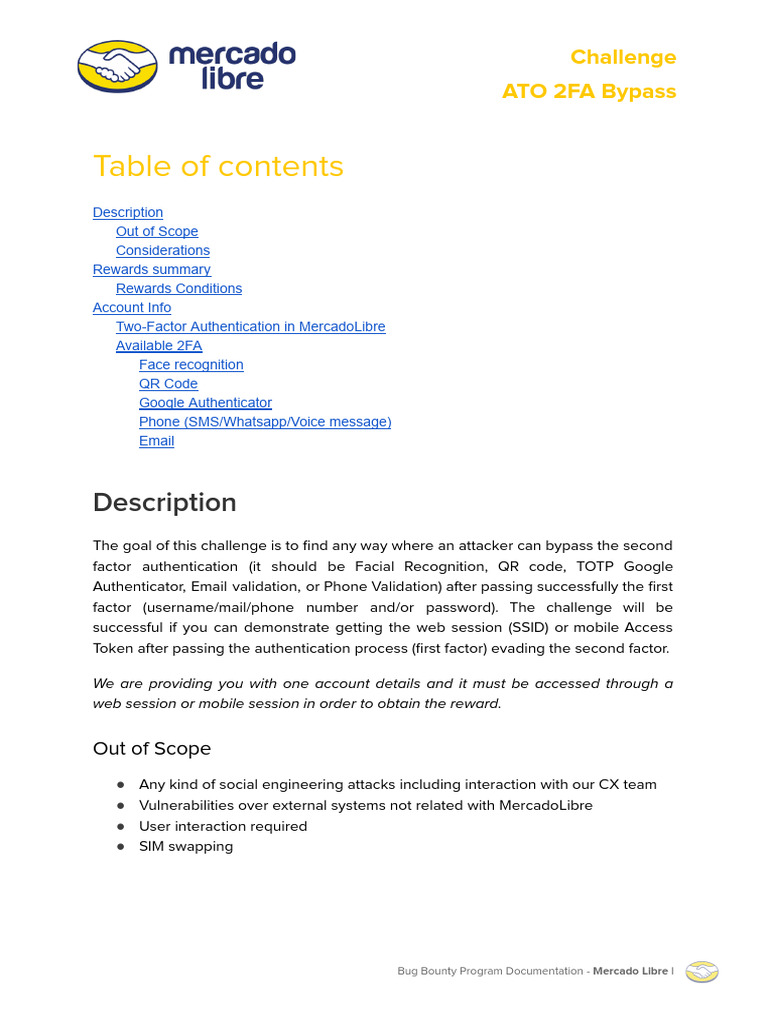 ATO 2FA Bypass Challenge | PDF | Authentication | Security