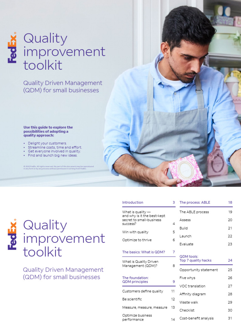 FX QDM SmallBusinessKit English | PDF | Quality Management | Business