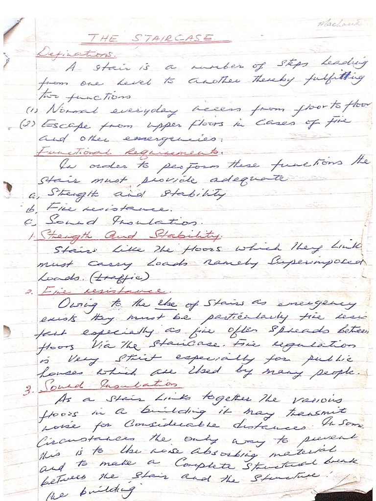 GBC 3 Stairs Notes | PDF