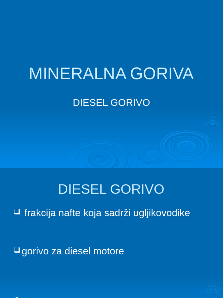 Mehaničari Diesel Gorivo 1 Razred | PDF