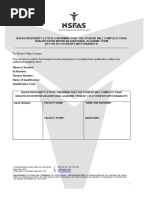 Nsfas Propensity Letter Generic 1 | PDF