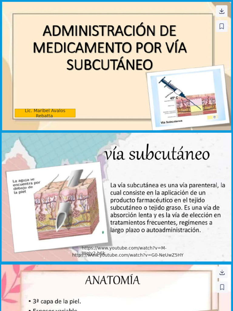 Via Sub Cutanea | PDF