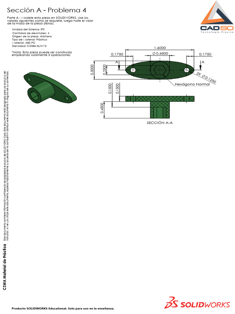 CSWA Practice Section A Problem 4 Student | PDF