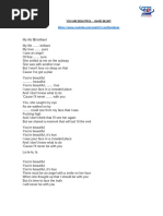 Youre Beautiful Lyrics | PDF