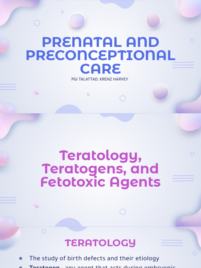 PRENATAL | PDF | Pregnancy | Prenatal Development