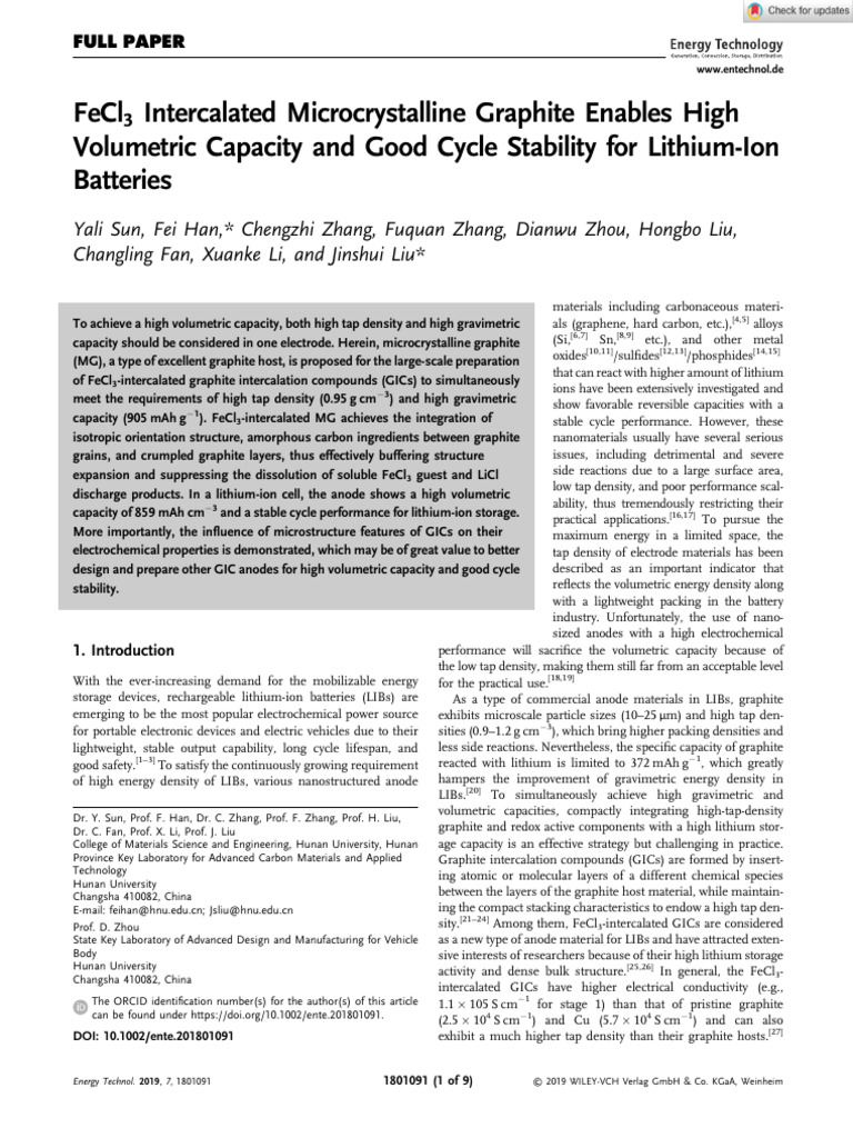 Chlorine | PDF | Lithium Ion Battery | Graphite