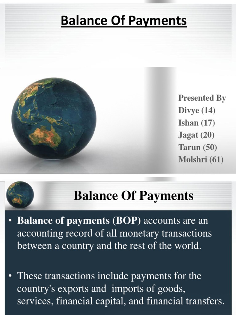 Balance of Payments | PDF