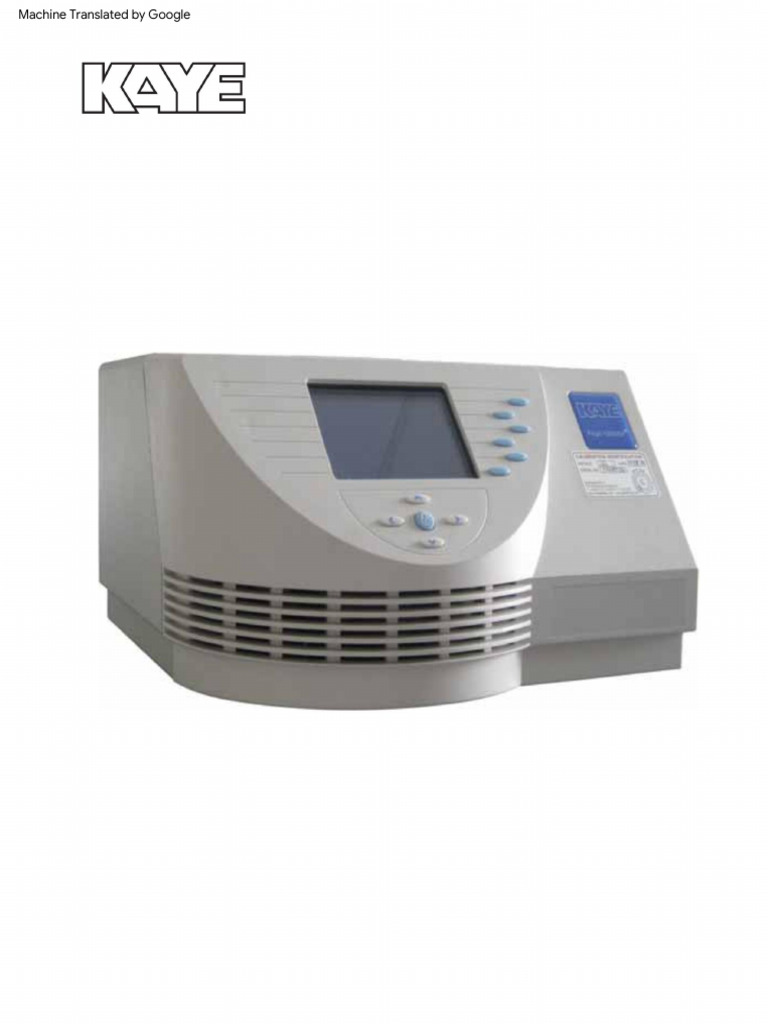 Manual Kaye Validator 2010 - T | PDF | Hardware de la computadora ...