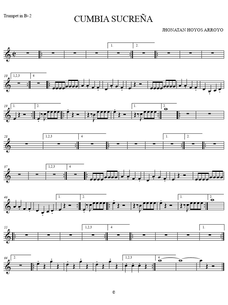 Cumbia Sabanera - Trumpet in BB 2 | PDF