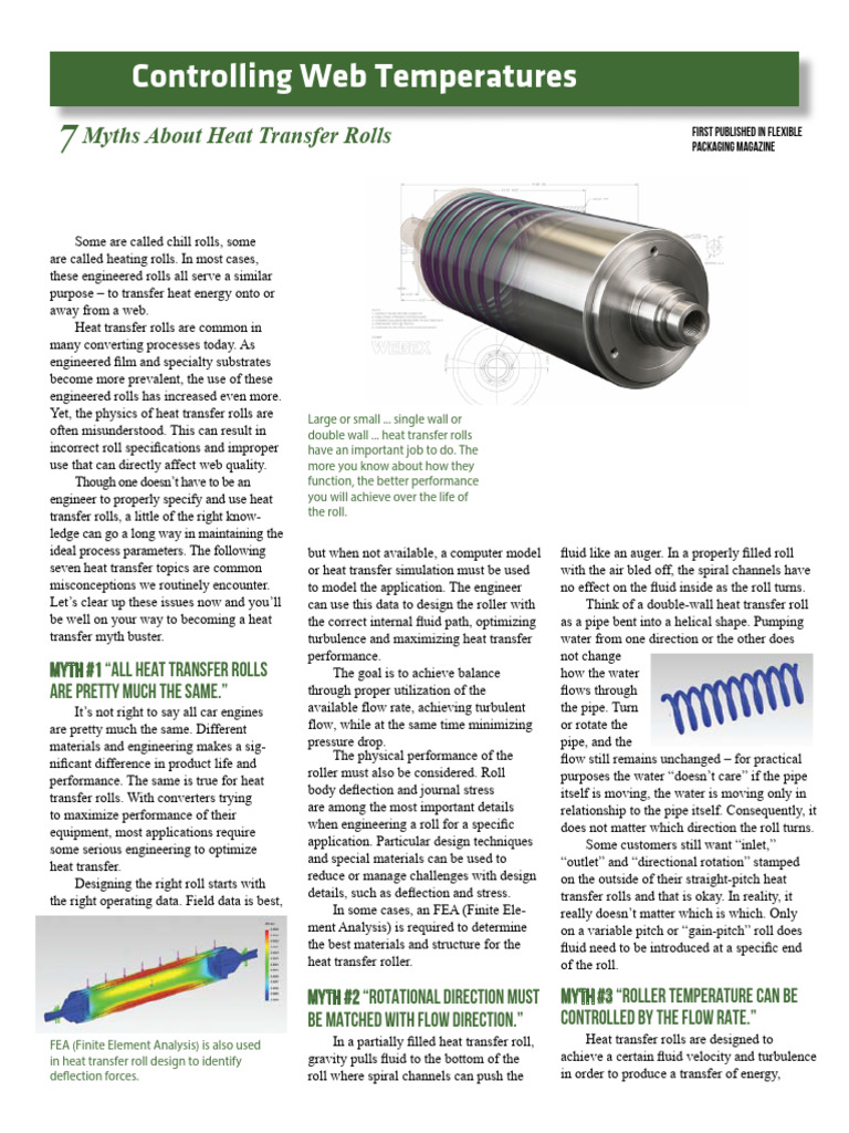 Controlling Web Temperatures | PDF | Heat | Heat Transfer