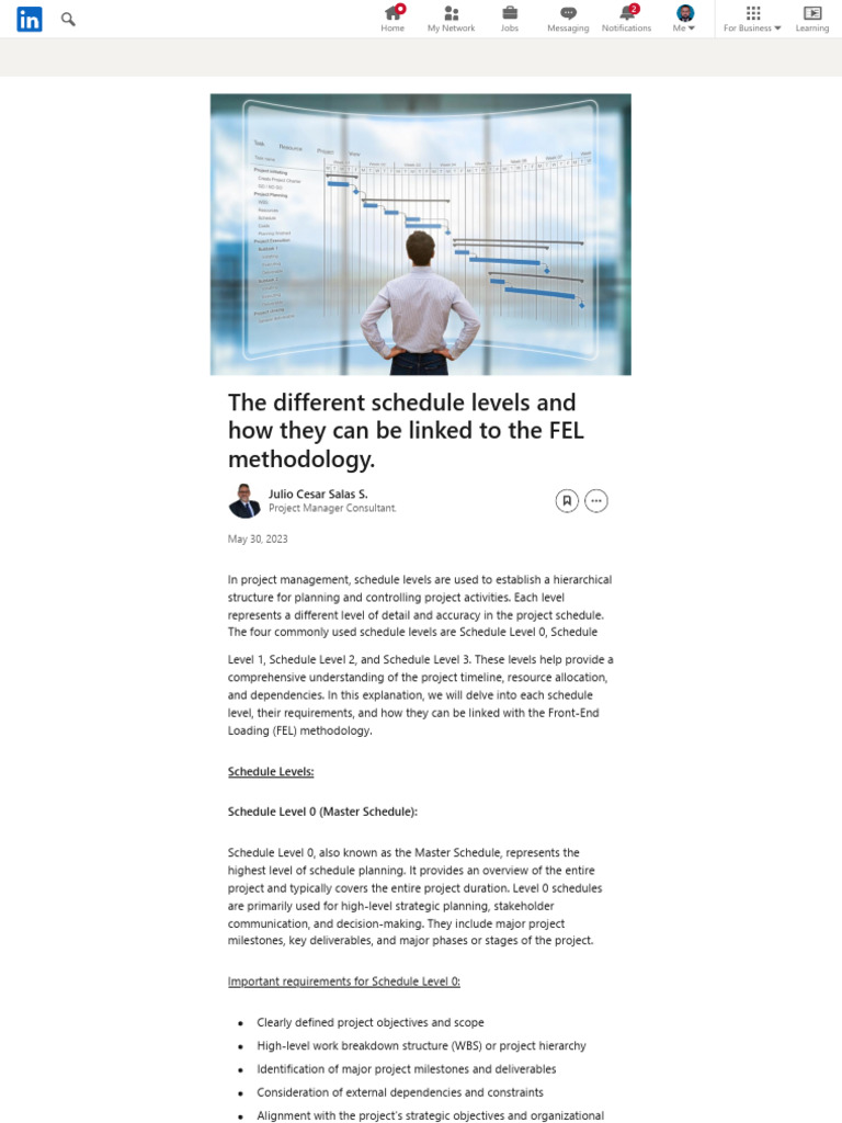 Understanding Schedule Levels in Projects | PDF | Project Management ...