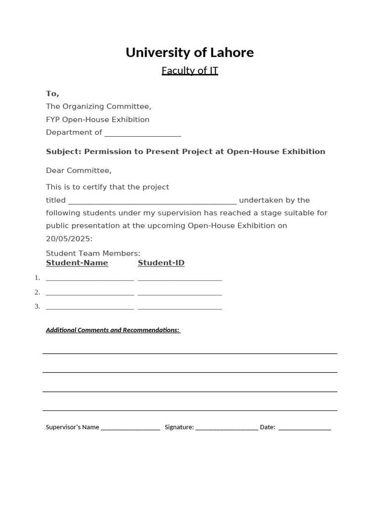 Open-House Consent Form | PDF