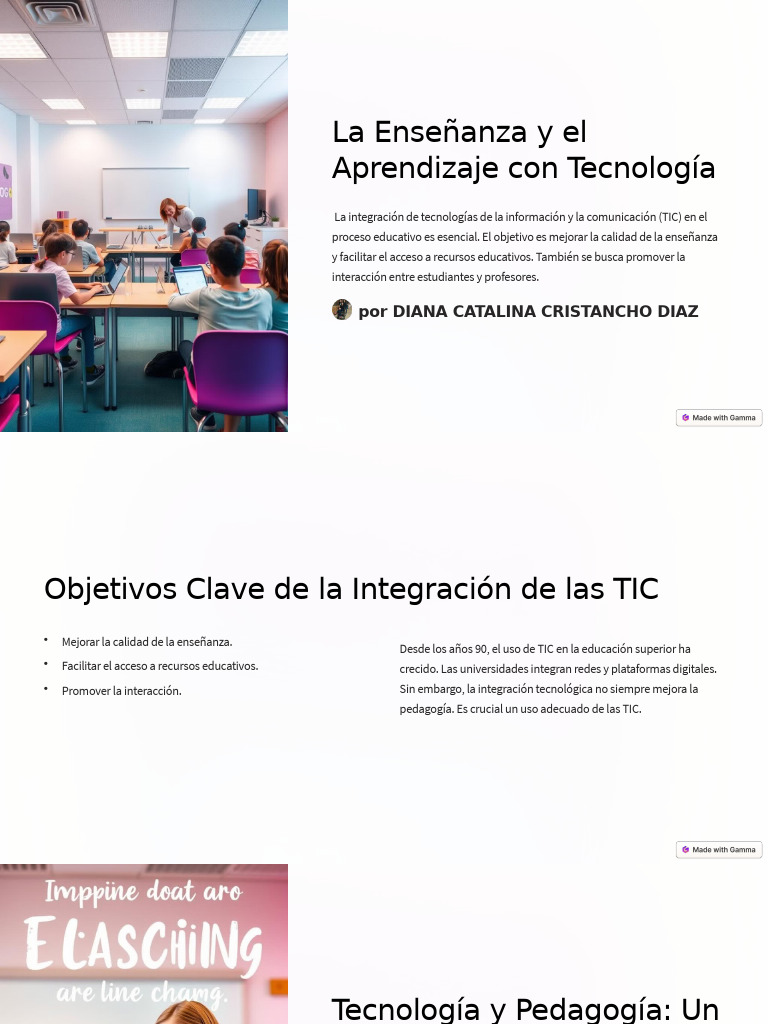 La Ensenanza y El Aprendizaje Con Tecnologia | PDF