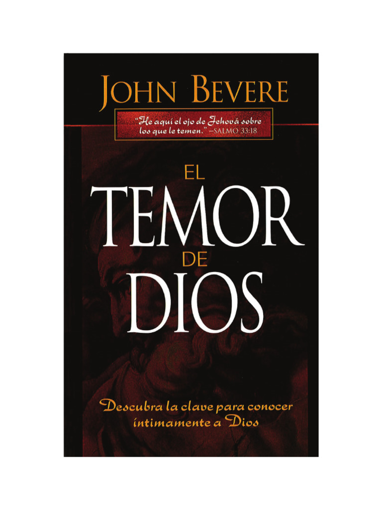 John Bevere - EL TEMOR DE DIOS | PDF