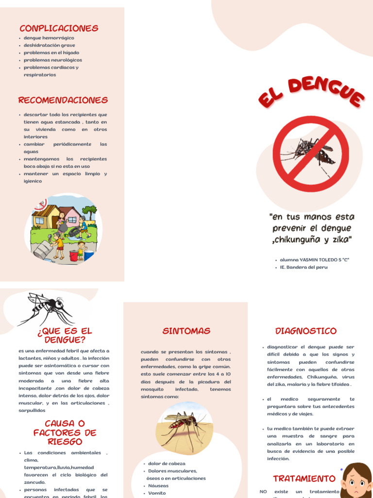 Triptico Dengue | PDF | Fiebre del zika | Medicina