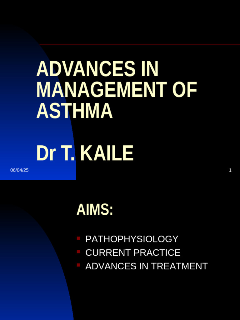 Advances in Management of Asthma | PDF | Asthma | Allergy