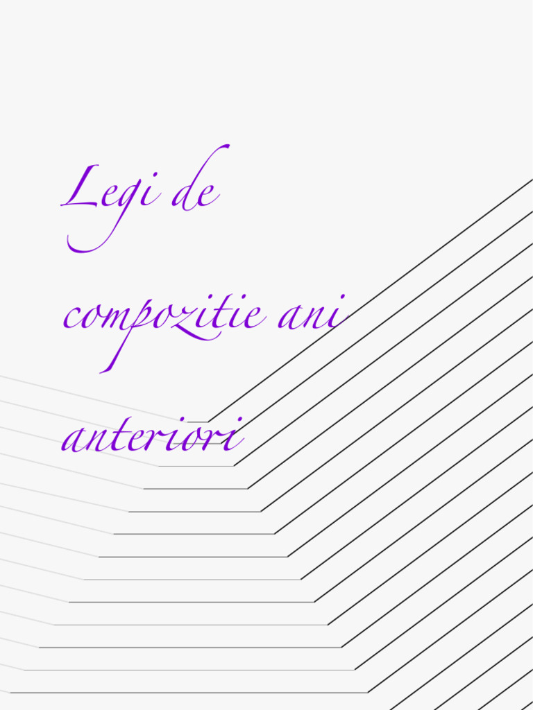 Legi de Compozitie Bac Ani Anteriori | PDF