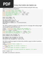 Class 10 Python Program Examples | PDF