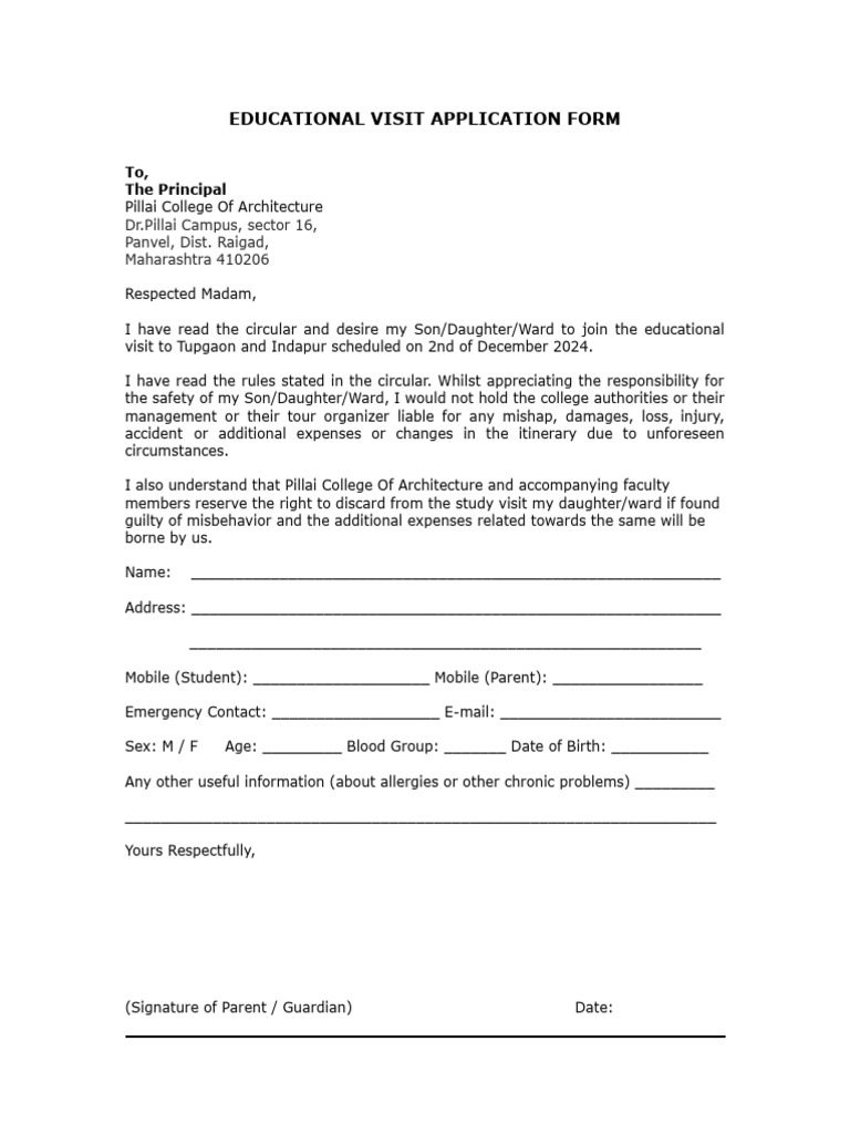 2022-Site Visit Permission Letter | PDF