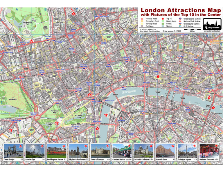 London Attractions Map | PDF