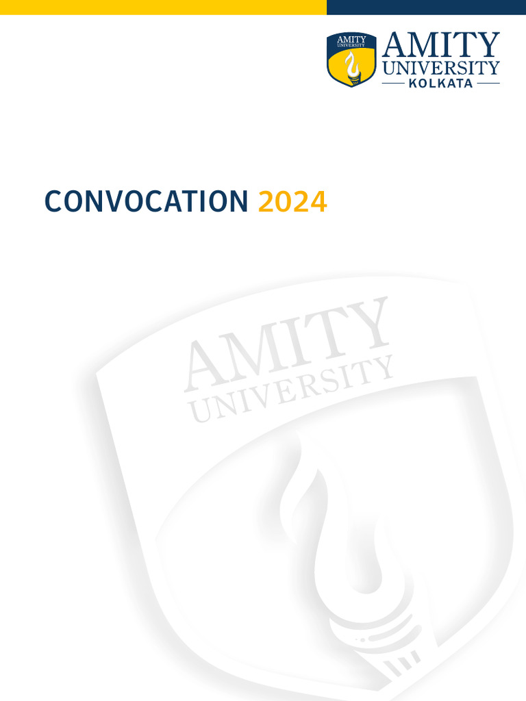 Convocation Booklet 2024 | PDF | Entrepreneurship | Libraries