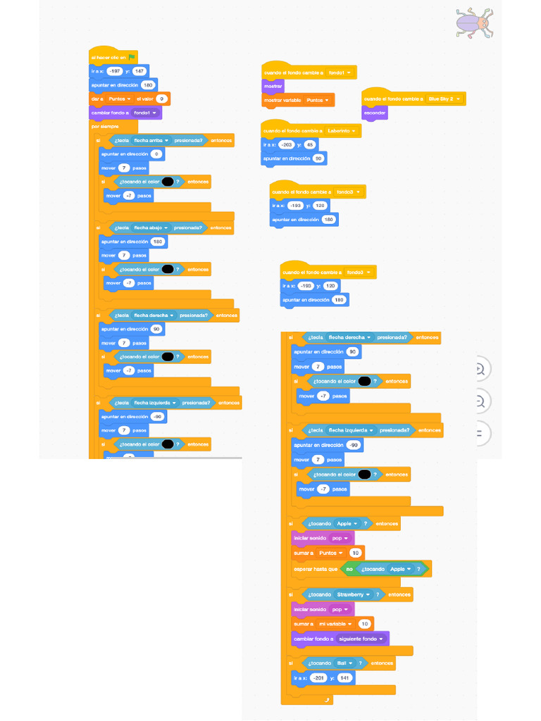 Codigos Scratch Laberinto | PDF