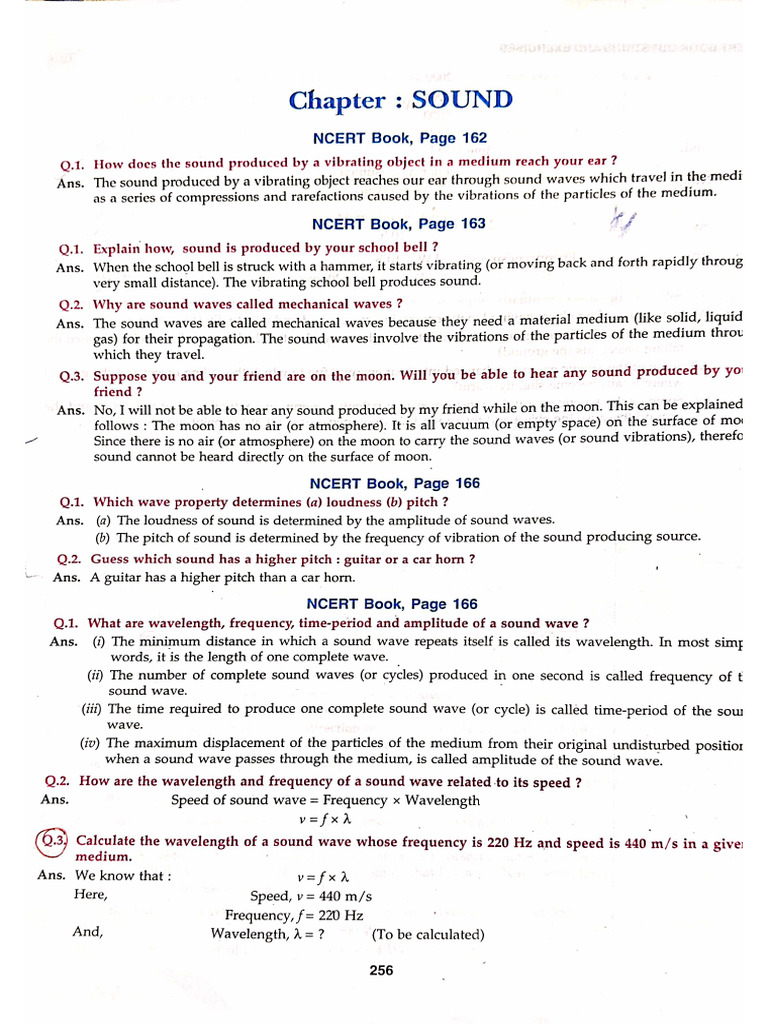 Sound Study Material | PDF