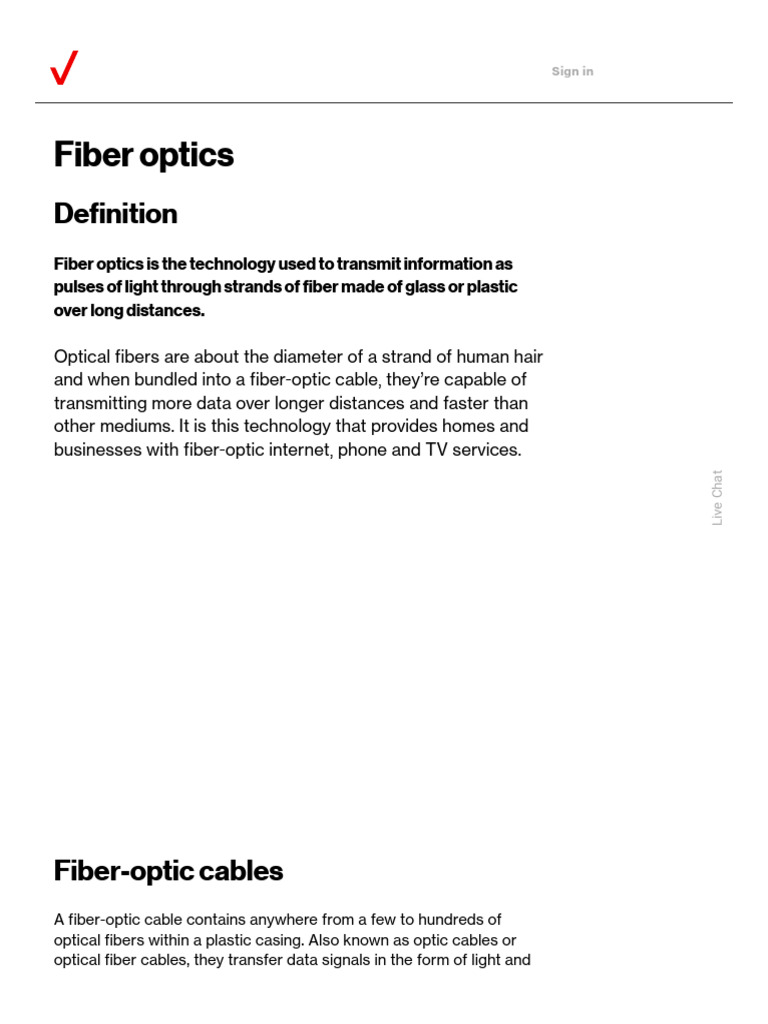 What is Fiber Optics_ - Definition, Meaning & Explanation _ Verizon ...