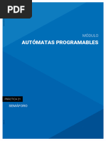 Práctica 13. Programación en Tiaportal de Un Semáforo | PDF