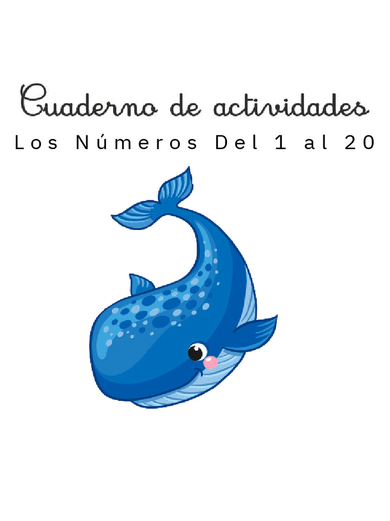 Cuaderno, Los Números Del 1 Al 20 | PDF