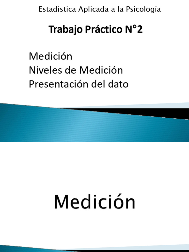 4 - PPT - TP2 Guía para Lectura de Textos (I) | PDF | Nivel de medida